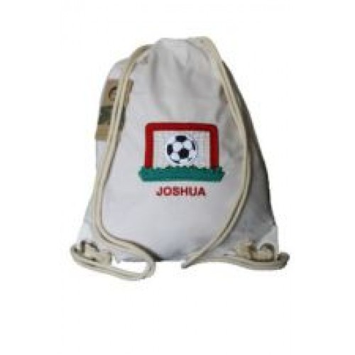 Tinygemz: Personalised Embroidered Boys Football PE Kit/Gym Bag/Sports